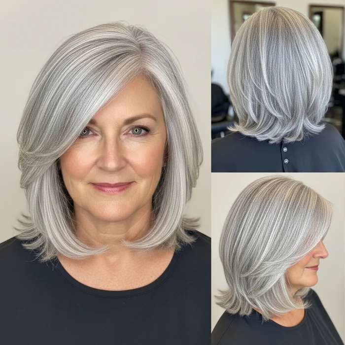 30+ Stunning Gray Bob Hairstyles Over 50